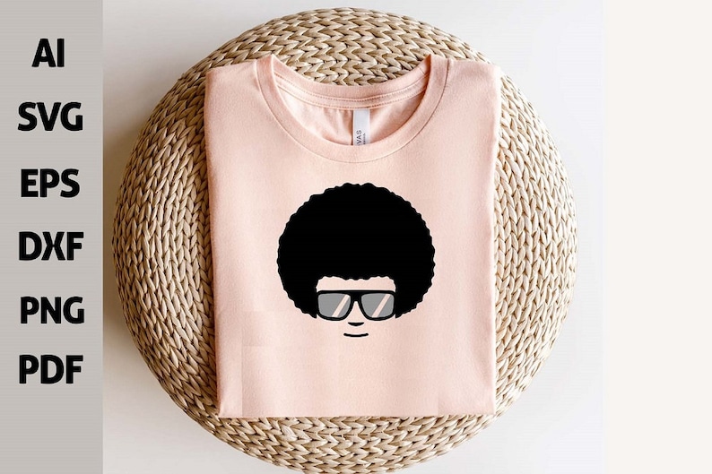 50 Afro Man SVG Bundle, Melanin, Afro Man Clipart, Afro Man PNG DXF ...