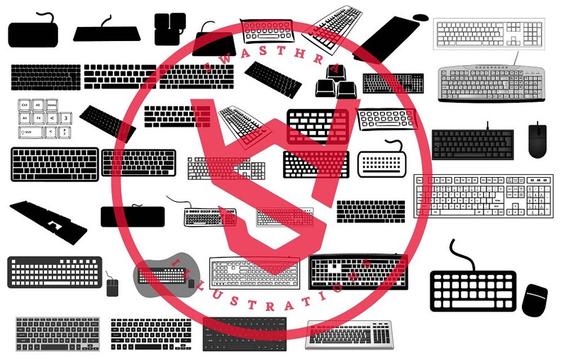 Computer Keyboard SVG Bundle, Computer Silhouette Svg, Keyboard Svg ...