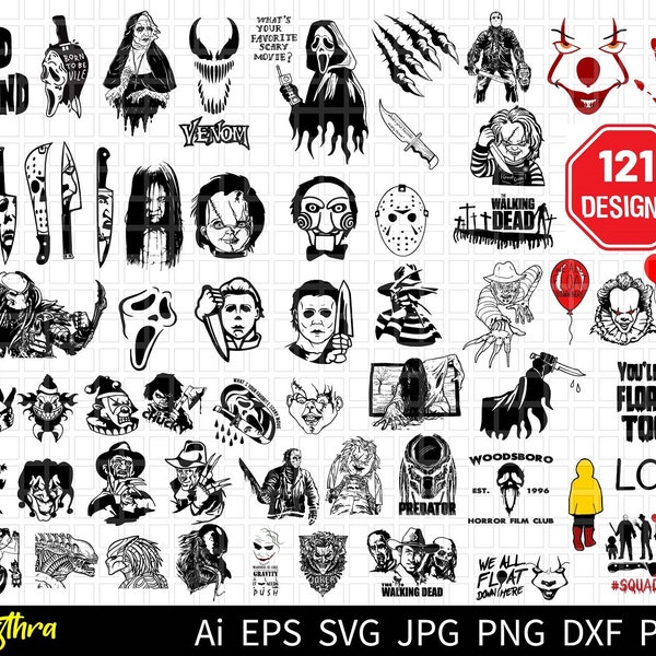 Horror Movie Svg - Etsy