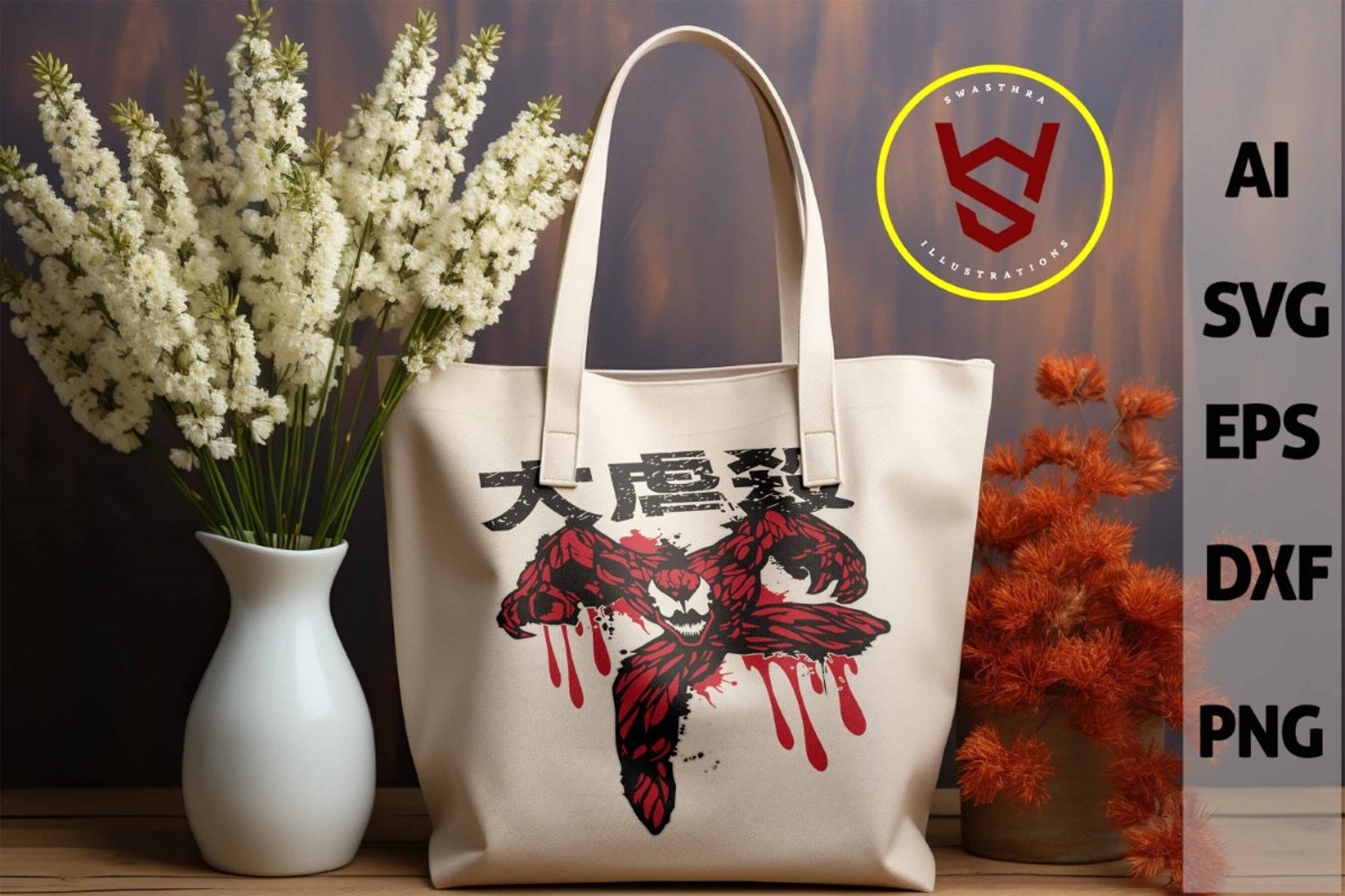 Carnage SVG, Symbiote SVG, Villain SVG, Venom SVG, Comic vector, Anime ...