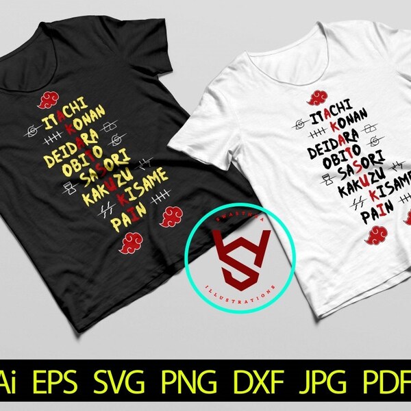 Akatsuki Svg - Etsy