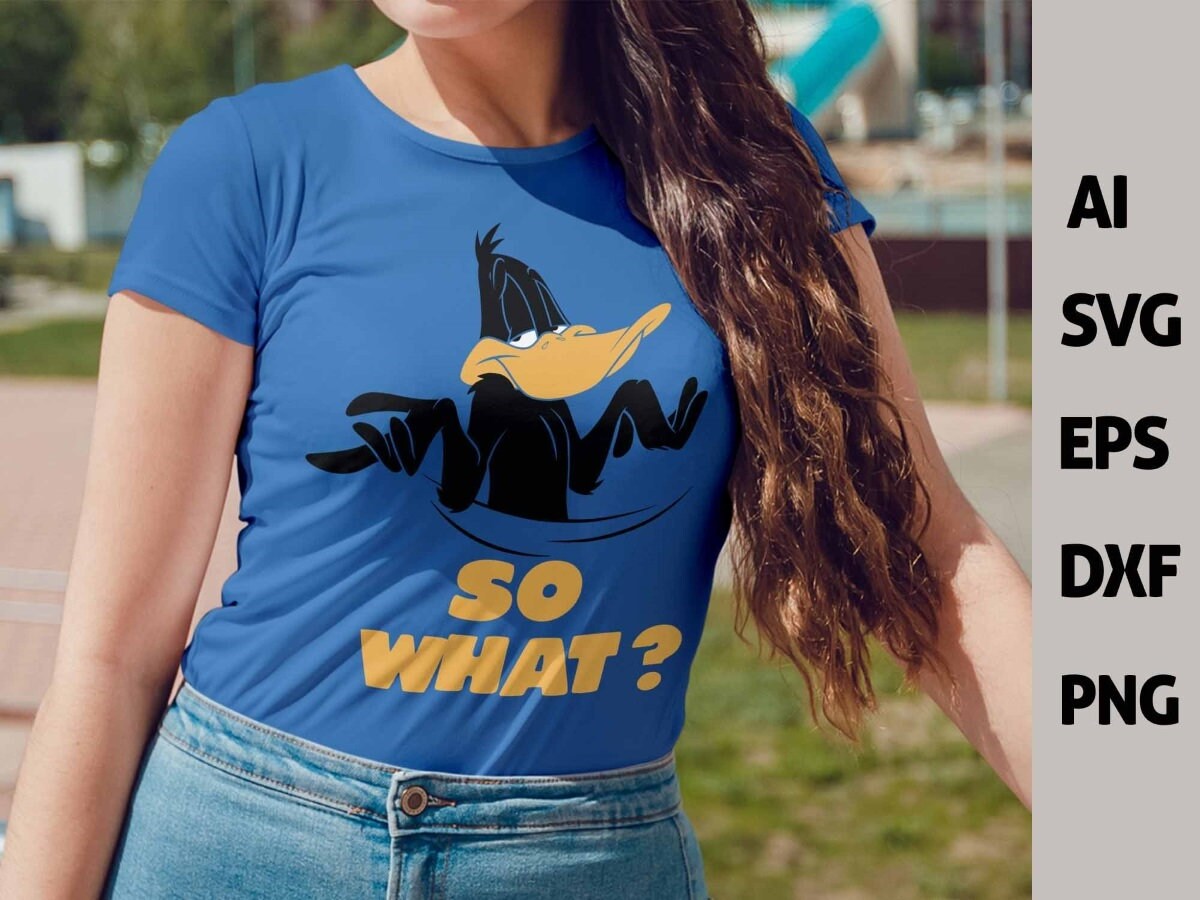 So What SVG, Daffy Cartoon SVG, Who Cares SVG, Anime Svg, Lazy Duck Svg ...