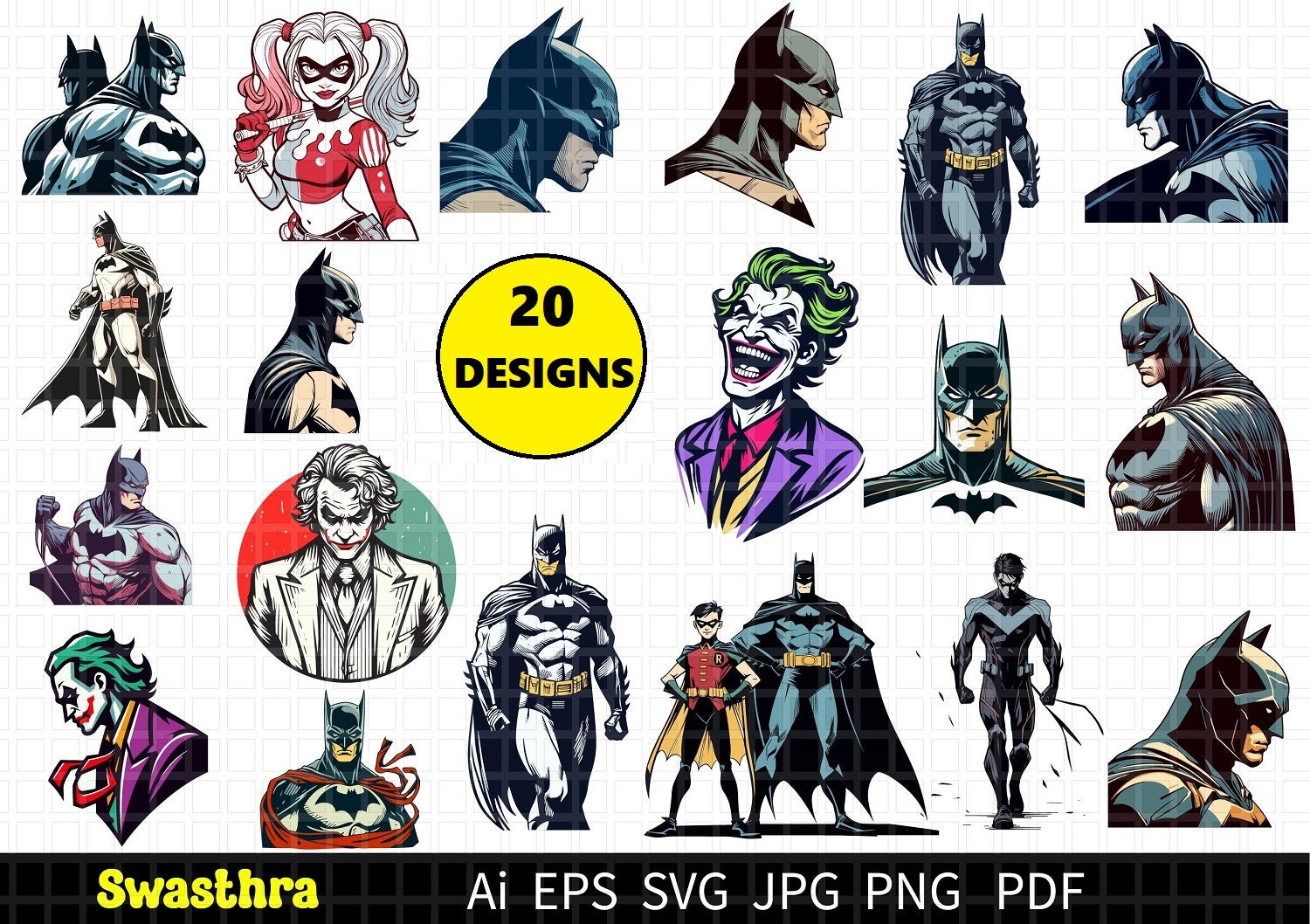 Superhero Svg Bundle, Comic SVG Bundle, Bat SVG Bundle, Anime SVG ...