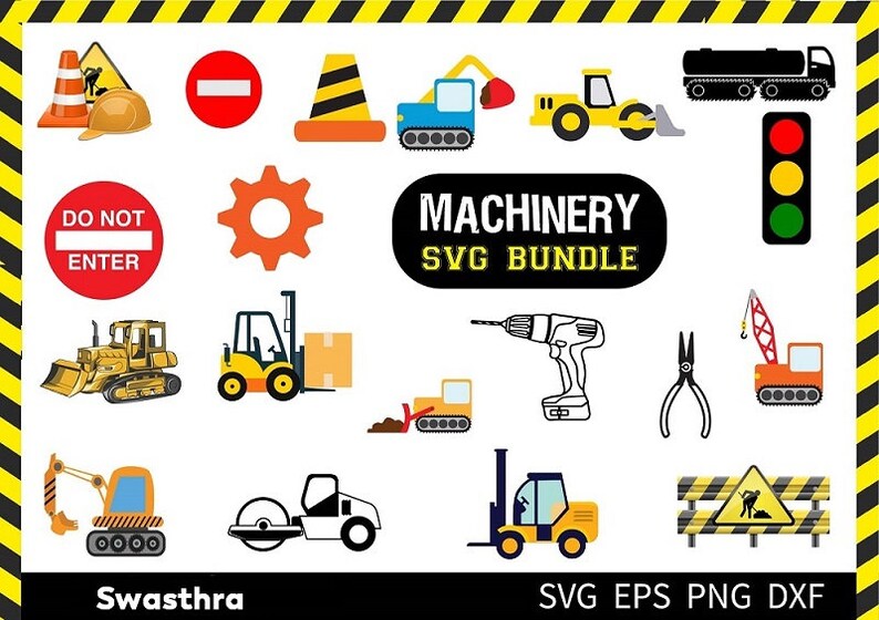 245 Construction SVG Bundle, Trucks Svg, Construction Bundle Svg ...
