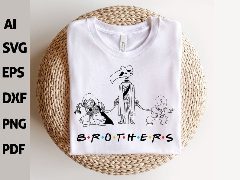 Moon Knight Brothers SVG, Friends SVG, Anime Character SVG, Moon Knight ...