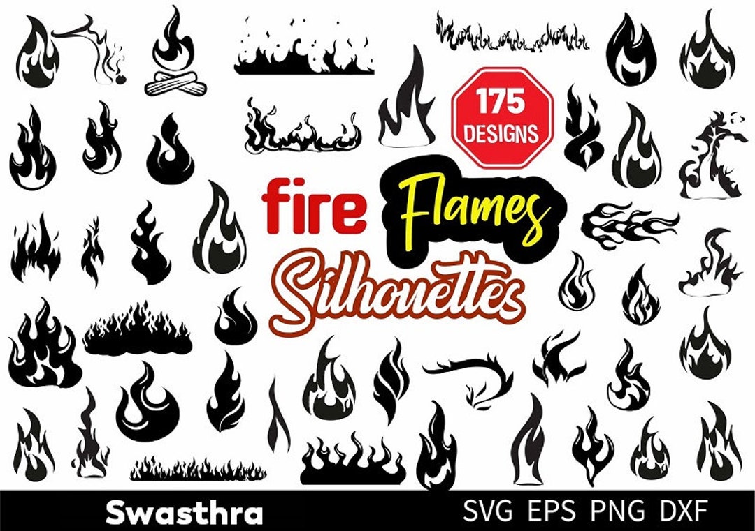 175 Fire Flames Svg, Flame Svg, Fire Clipart, Campfire Svg, Fire Flame ...