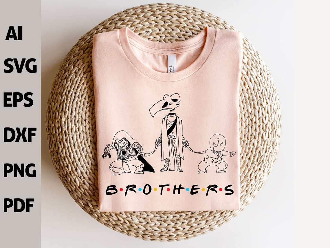 Moon Knight Brothers SVG, Friends SVG, Anime Character SVG, Moon Knight ...