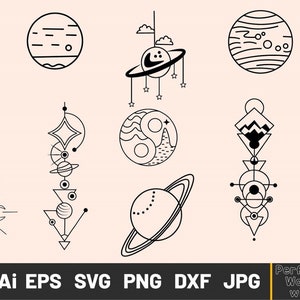 Celestial Space SVG, Planets Svg, Celestial Svg, Moon Svg, Galaxy Space ...