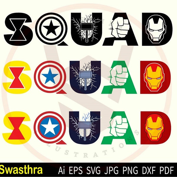 Superhero Logo Svg - Etsy