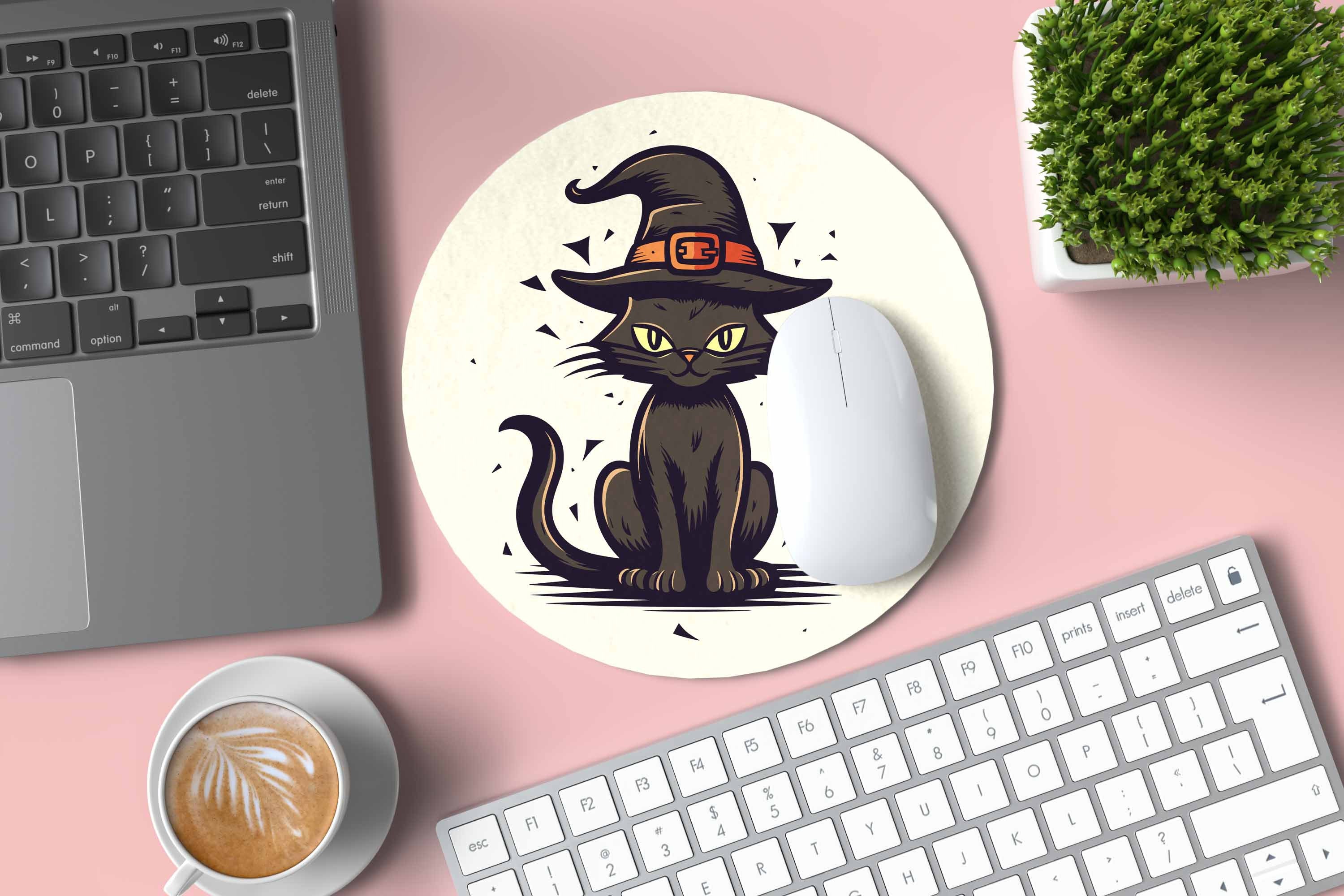 Halloween Cat SVG Clipart, Cute Halloween Black Cats, Kawaii Pumpkin ...