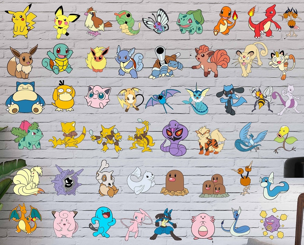 285 Poke Anime SVG Bundle, Anime Character SVG, Pika Svg, Chibi Anime ...