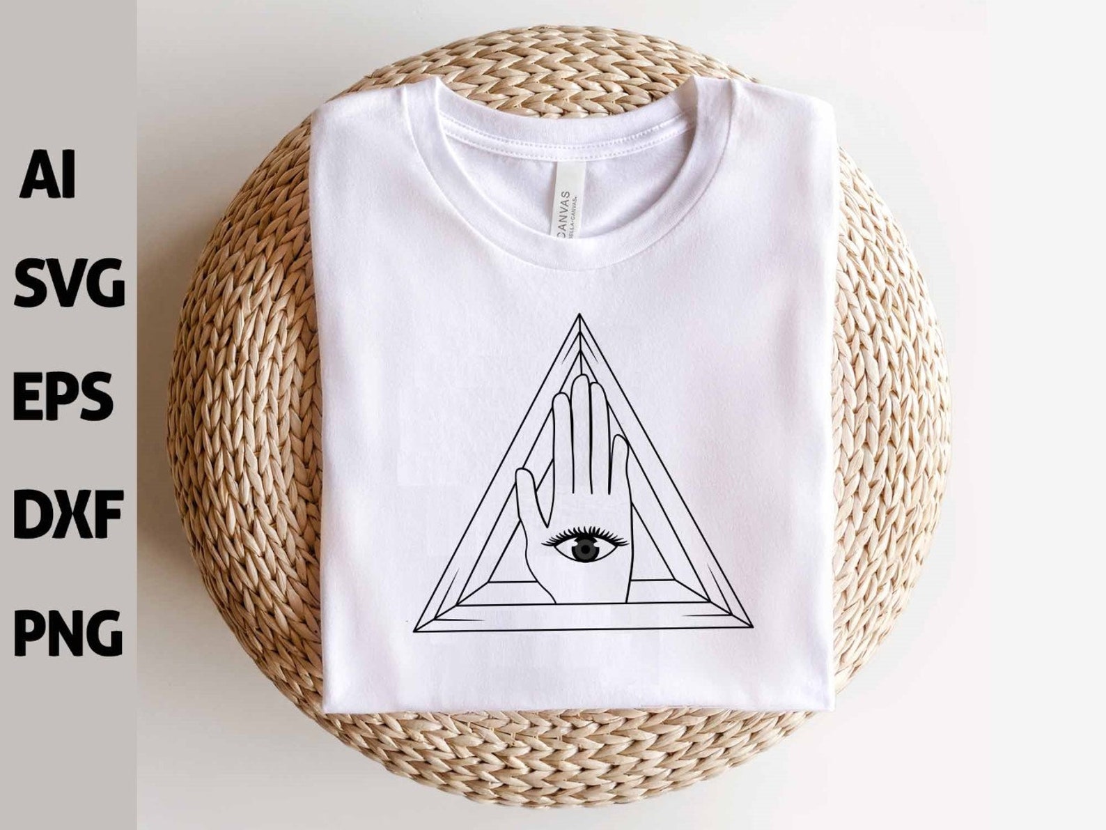 Illuminati Symbol, All Seeing Eye SVG, Evil Eye, Minimalist Tattoo ...
