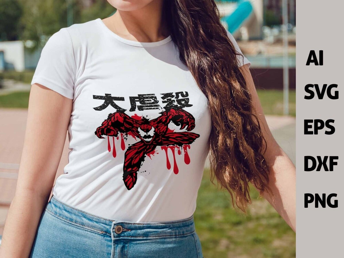 Carnage SVG, Symbiote SVG, Villain SVG, Venom SVG, Comic vector, Anime ...
