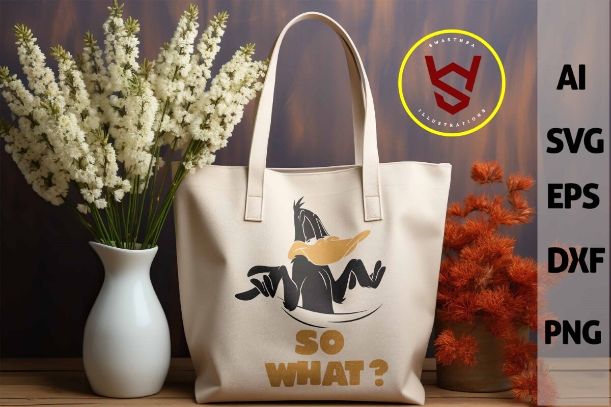 So What SVG, Daffy Cartoon SVG, Who Cares SVG, Anime Svg, Lazy Duck Svg ...