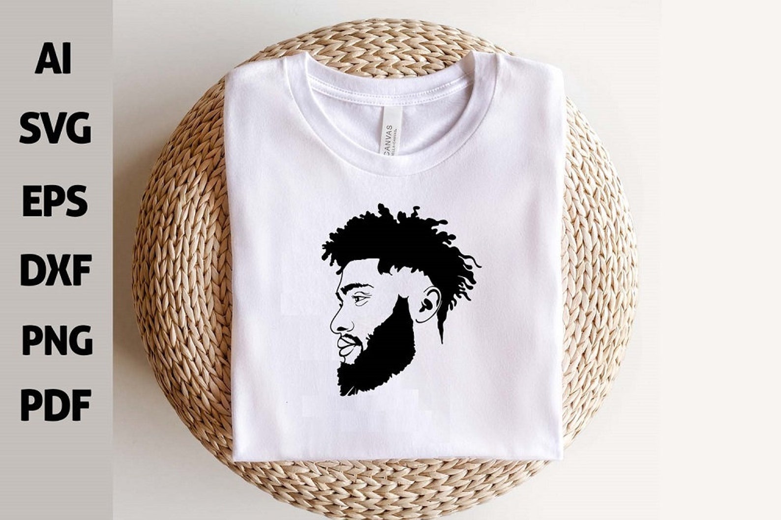 50 Afro Man SVG Bundle, Melanin, Afro Man Clipart, Afro Man PNG DXF ...