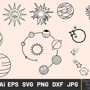 Celestial Space SVG, Planets Svg, Celestial Svg, Moon Svg, Galaxy Space ...