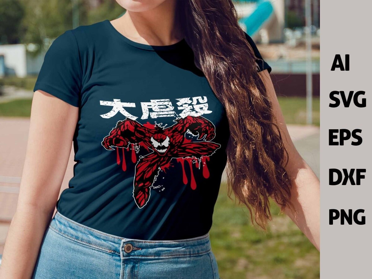 Carnage SVG, Symbiote SVG, Villain SVG, Venom SVG, Comic vector, Anime ...
