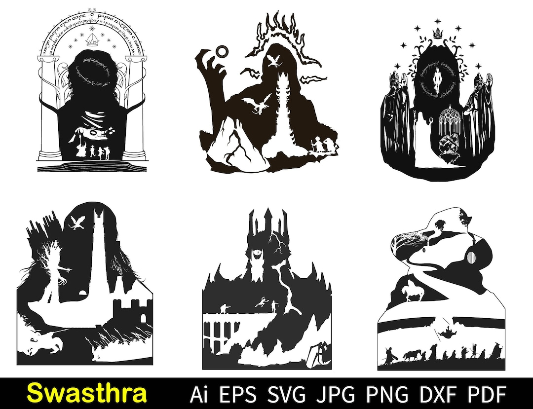 Lord of Rings SVG, Sauron Eye, LOTR, Sauron Svg, Legolas, Wizard Svg ...