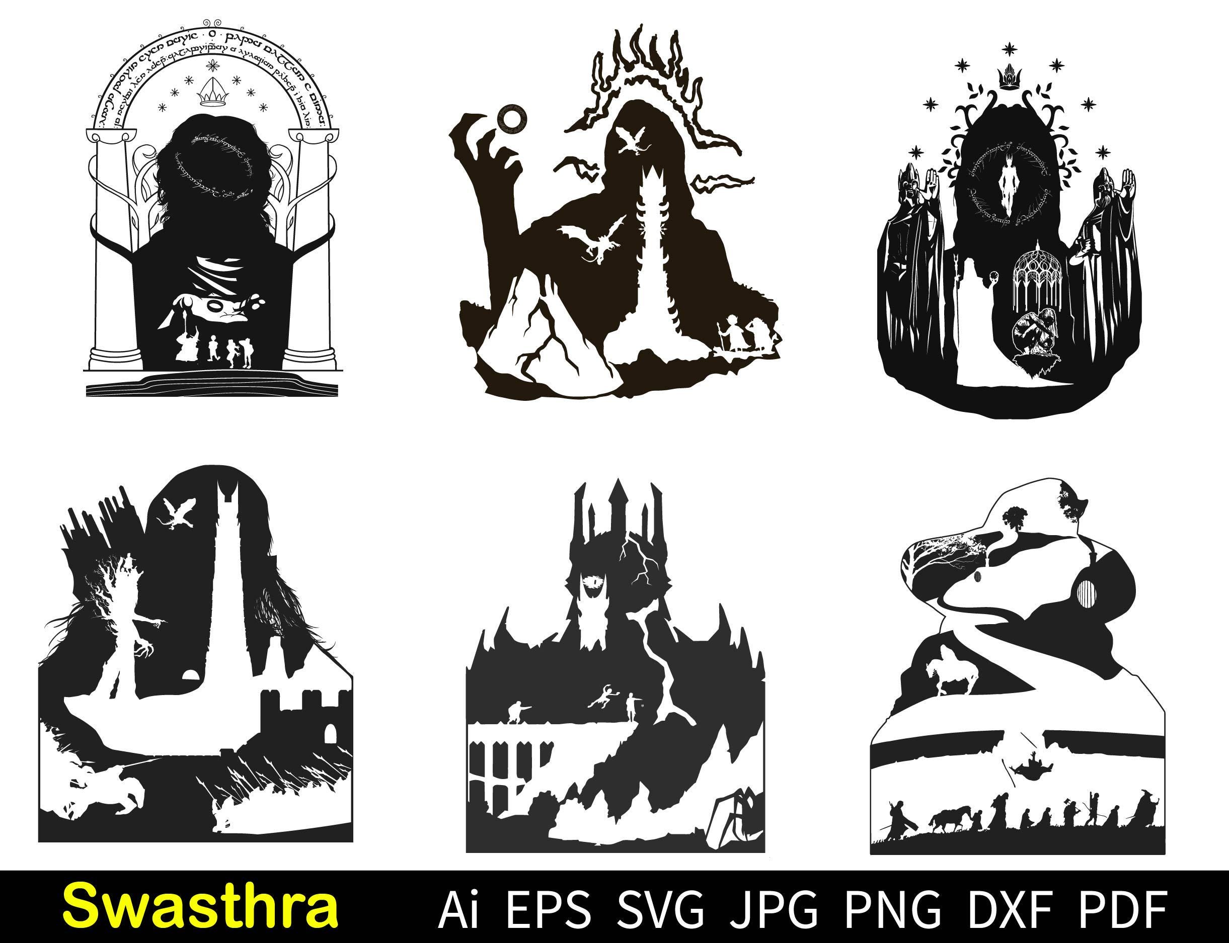 Lord of Rings SVG, Sauron Eye, LOTR, Sauron Svg, Legolas, Wizard Svg ...