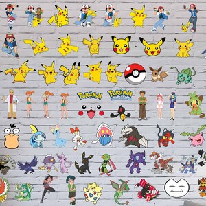 285 Poke Anime SVG Bundle, Anime Character SVG, Pika Svg, Chibi Anime ...
