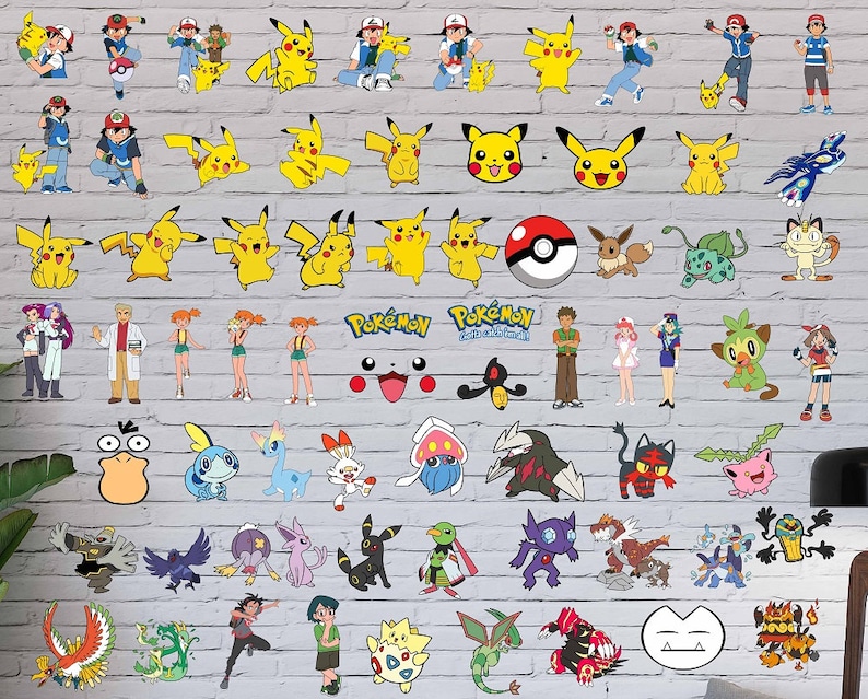 285 Poke Anime SVG Bundle, Anime Character SVG, Pika Svg, Chibi Anime ...