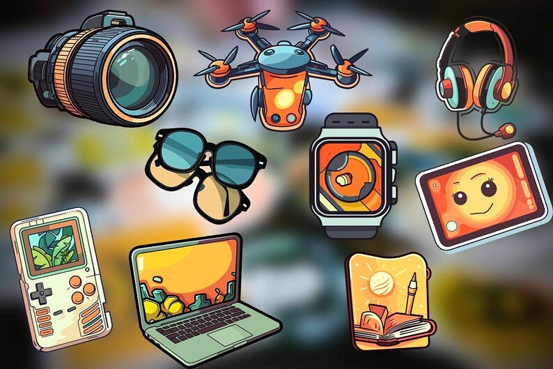 Vlogger Clipart Stickers Svg, Blogger SVG Bundle, Youtuber Sticker ...