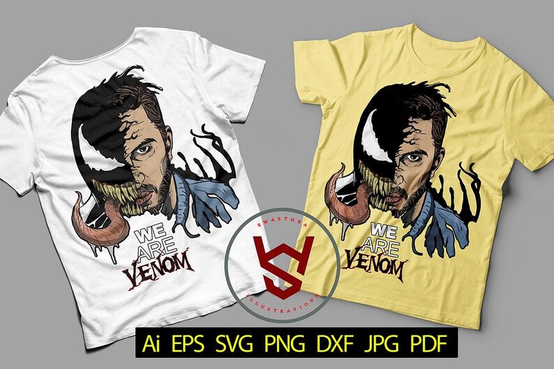 Somos Venom SVG, Symbiote SVG, Villano SVG, Venom svg, Vector de cómic ...