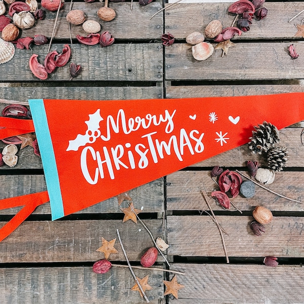 Christmas Pennant - Etsy