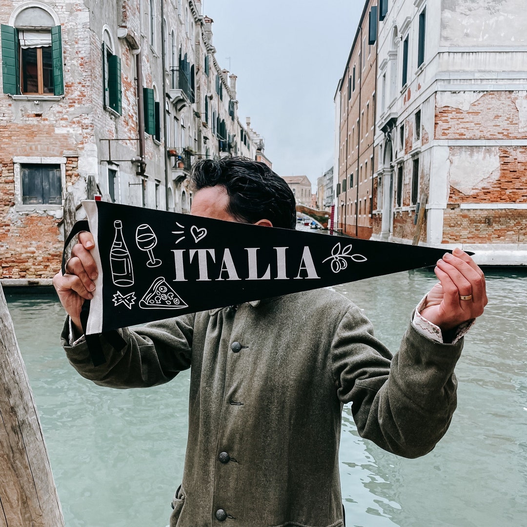 ITALIA Pennant Flag / ITALY / Felt Pennant / Wall Hanging Banner ...