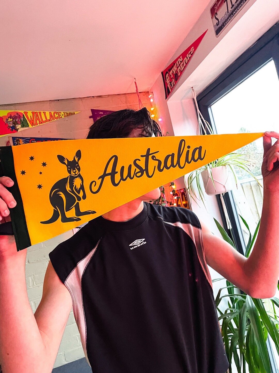 AUSTRALIA Pennant Flag / Felt Pennant / Wall Hanging Banner / Canberra ...