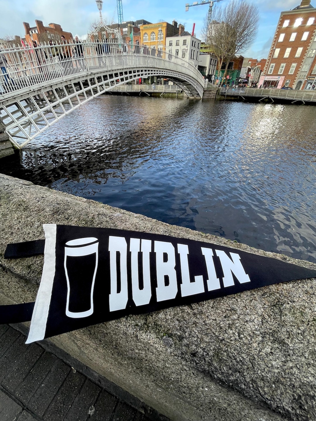 DUBLIN Pennant Flag / Felt Wall Hanging Banner / Ireland Galway Eire ...