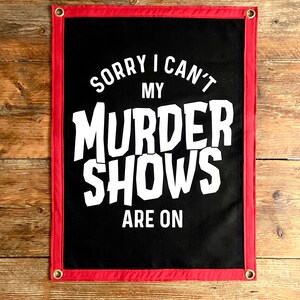 TRUE CRIME Wall Hanging Banner Flag / Gallery Wall Decor / Horror Film ...