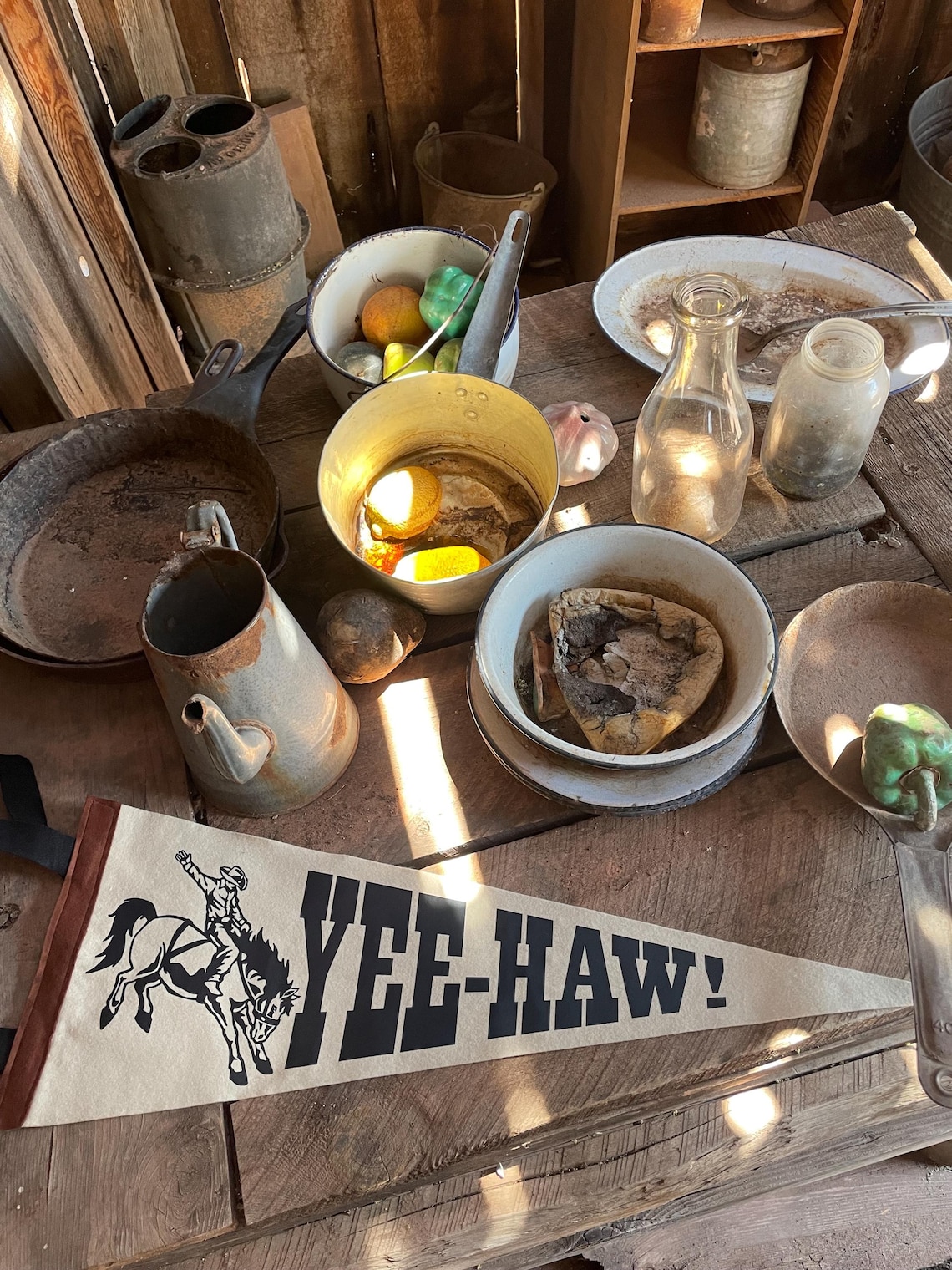 YEE-HAW Cowboy Pennant Flag / Felt Pennant / Country Singer / Cowboy ...