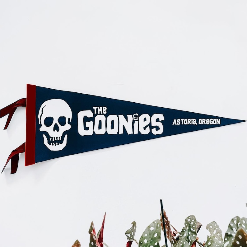 THE GOONIES Pennant Flag / Felt Pennant / Wall Hanging Banner | Etsy