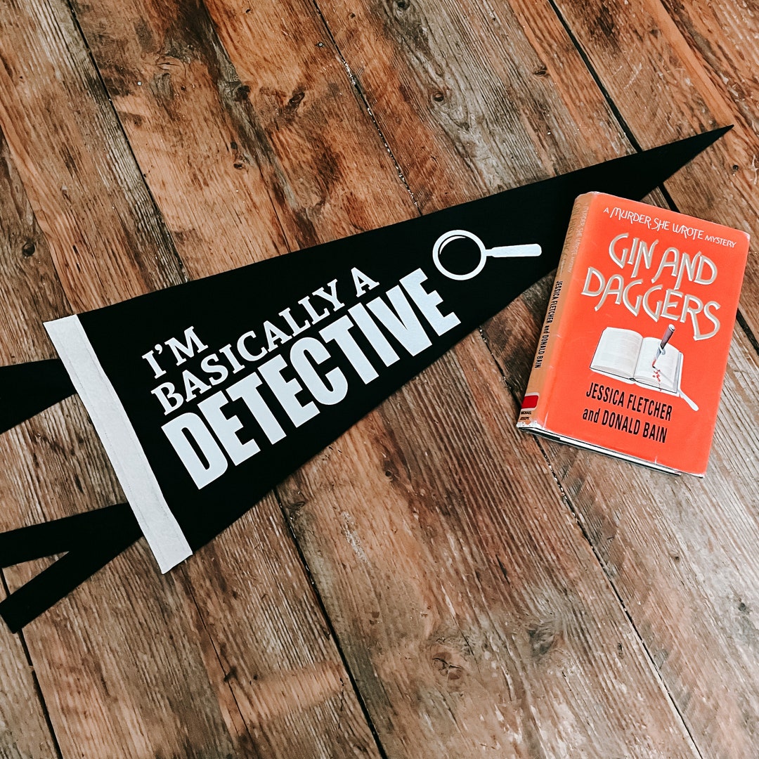 Detective Felt Pennant Flag: True Crime Gift, Whodunnit Decor/ Poirot ...