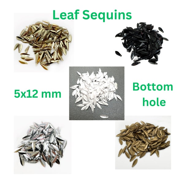 Sequin Leaves - Etsy
