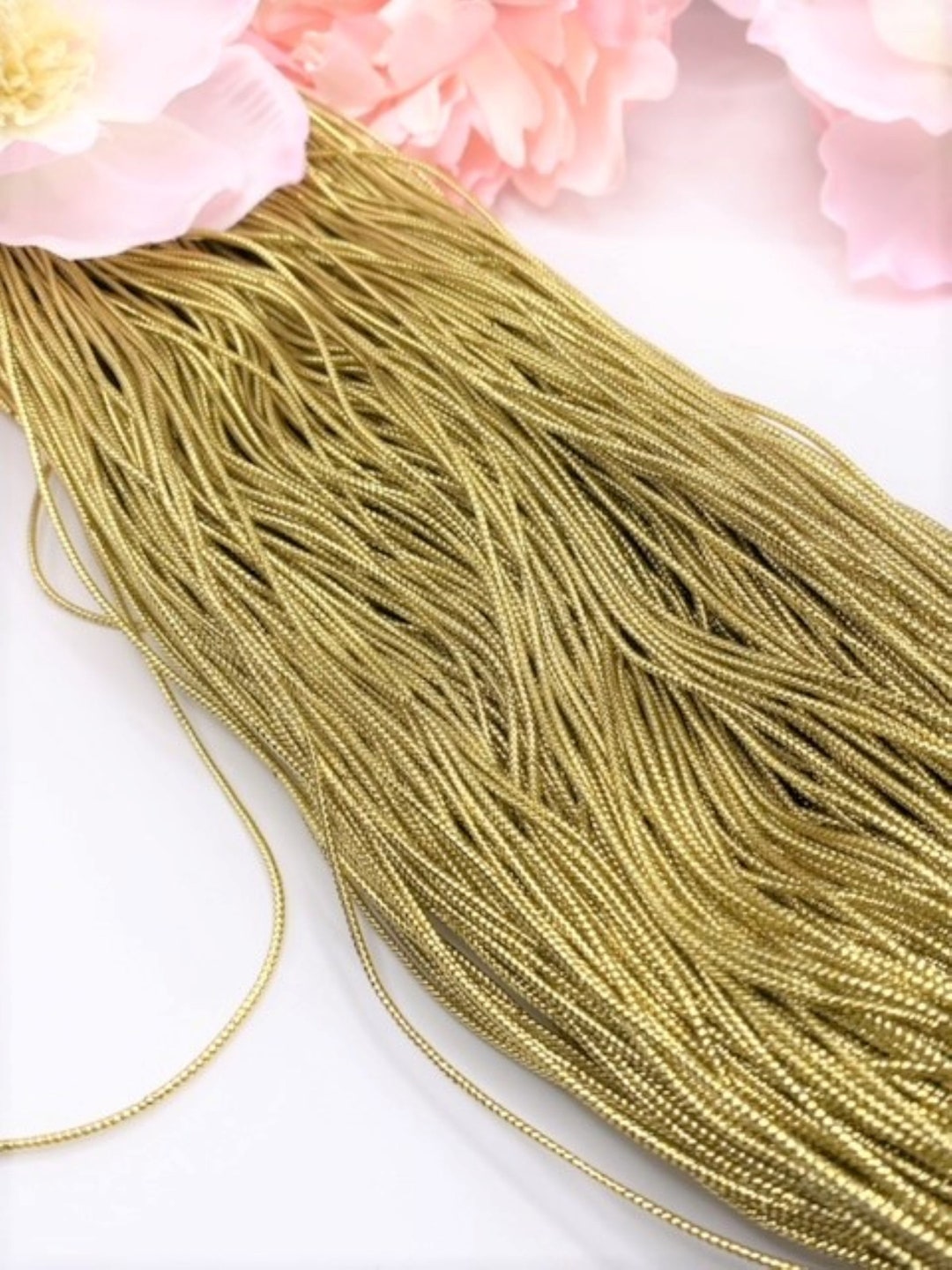 5 Yards Braided Metallic Thread Cord for Tambour and Luneville ...