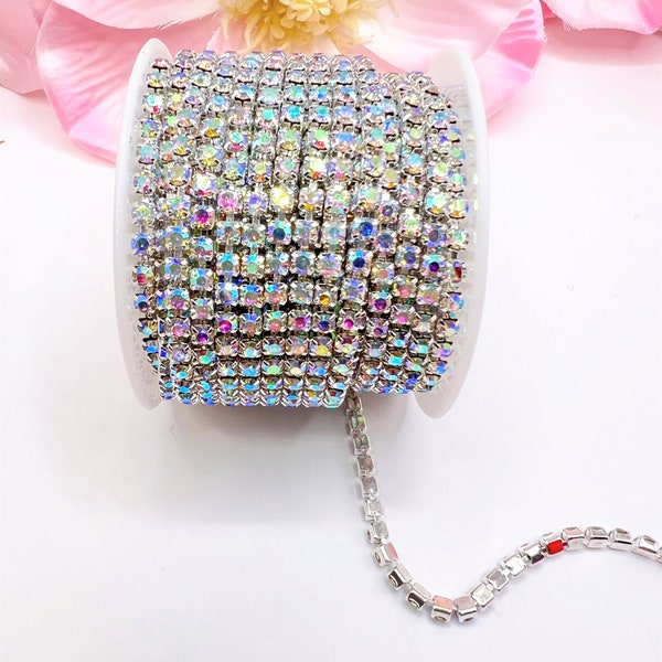 Rhinestone Cup Chain - Etsy