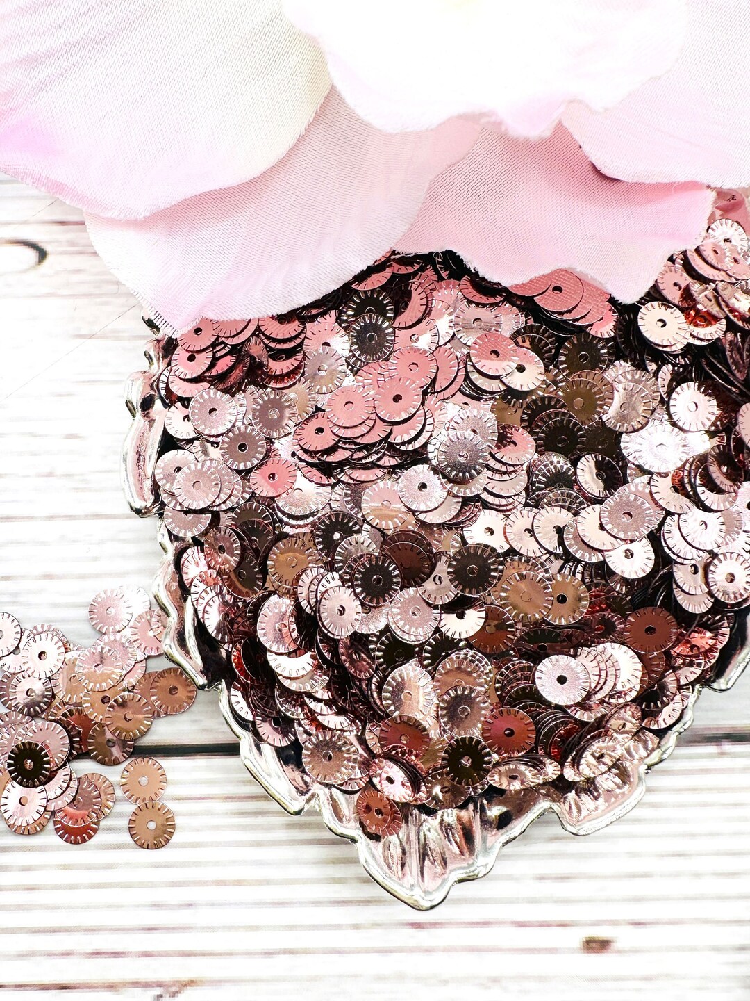 5mm Italian Sequins /bike Wheel Style Flat Round #3071 /rosa Antico ...