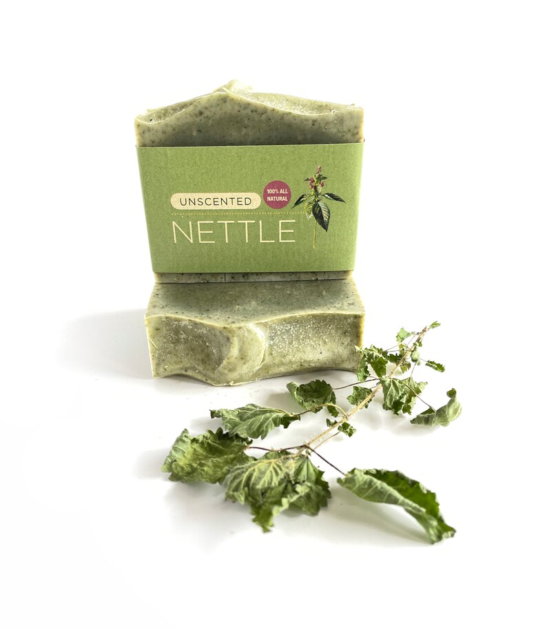 Unscented Irish Nettle Soap - All Natural, Soothing Mint Scented ...