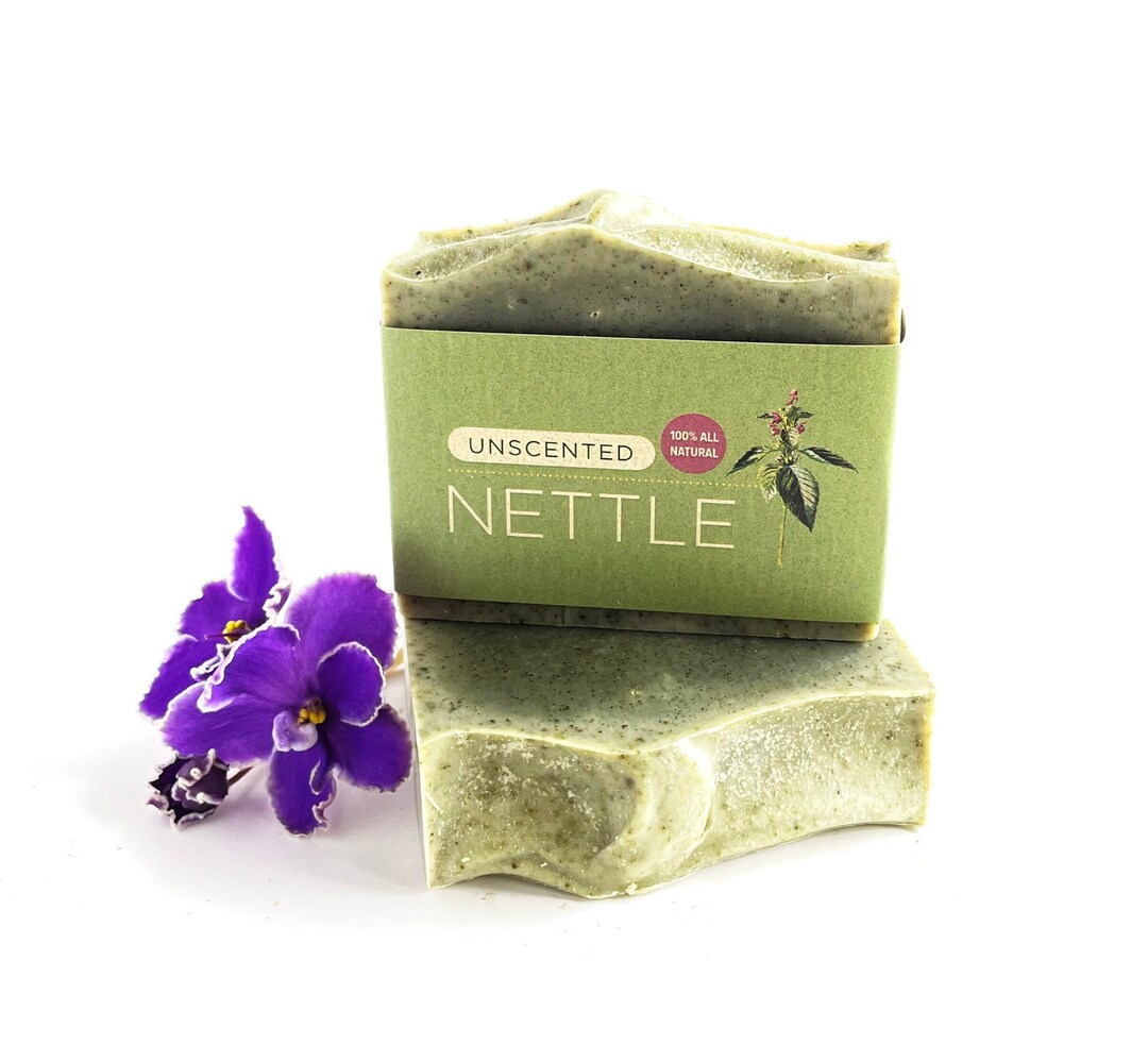 Unscented Irish Nettle Soap - All Natural, Soothing Mint Scented ...