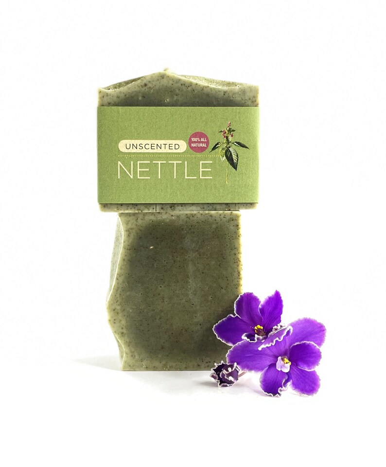 Unscented Irish Nettle Soap - All Natural, Soothing Mint Scented ...