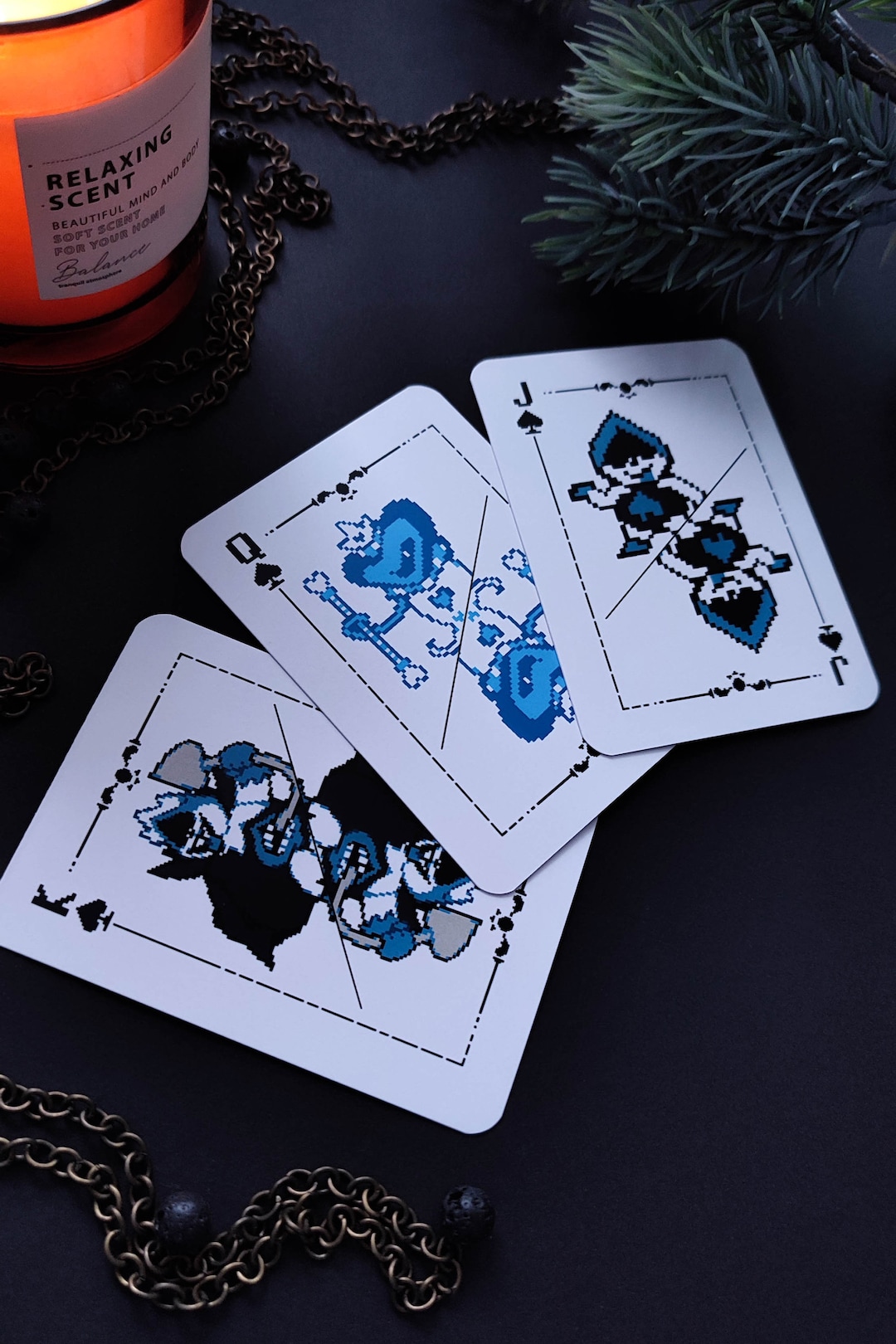 Deltarune Poker Deck With Handmade Velvet Bag - Etsy