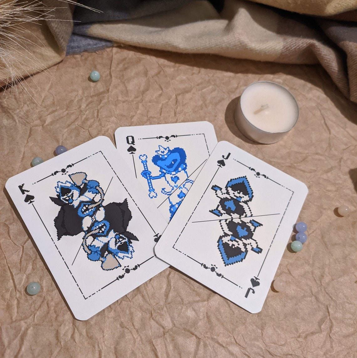 Deltarune Poker Cards Deltarune Poker Deck Deltarune Black And | Etsy