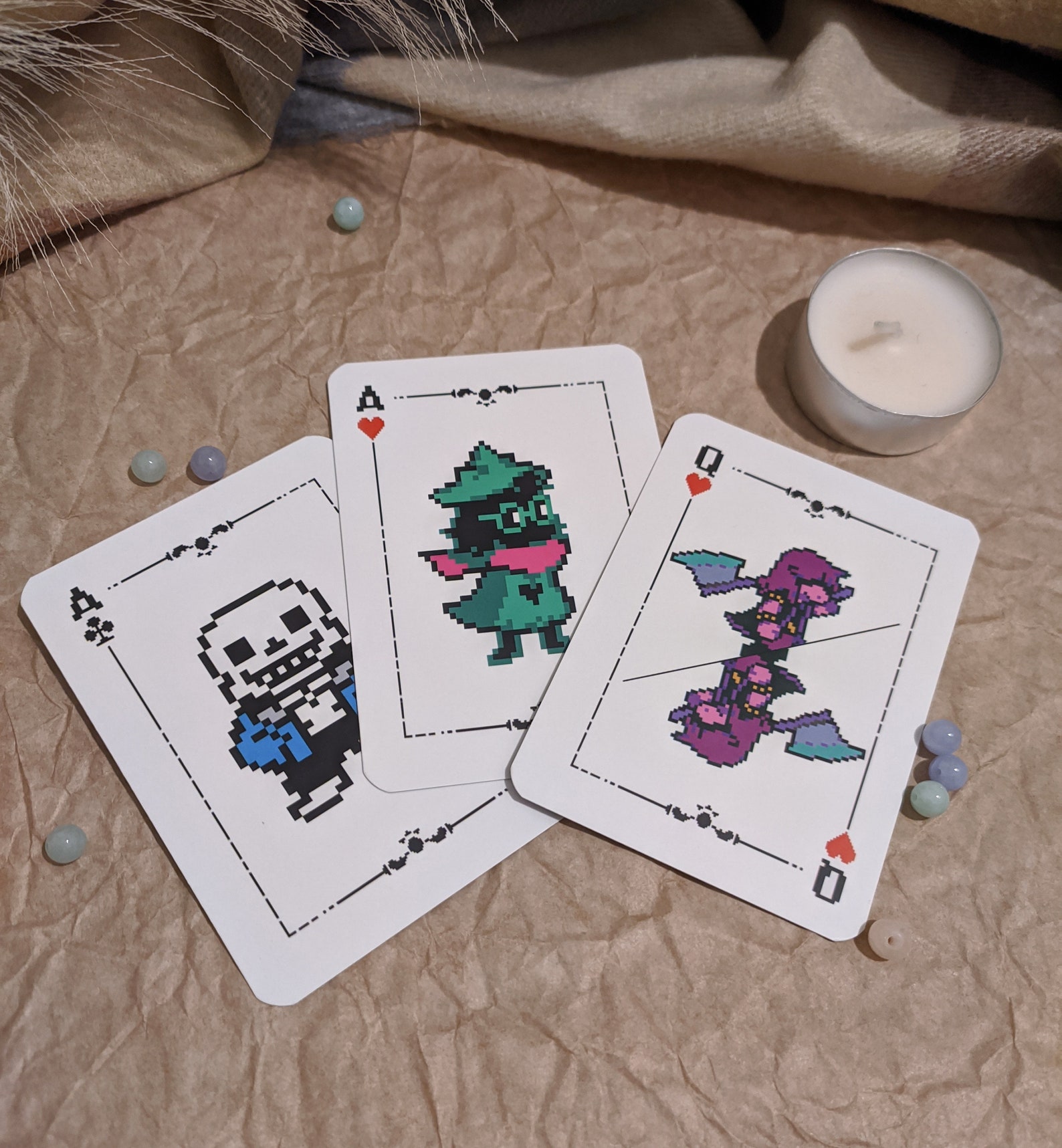 Deltarune Poker Cards Deltarune Poker Deck Deltarune Black and White ...