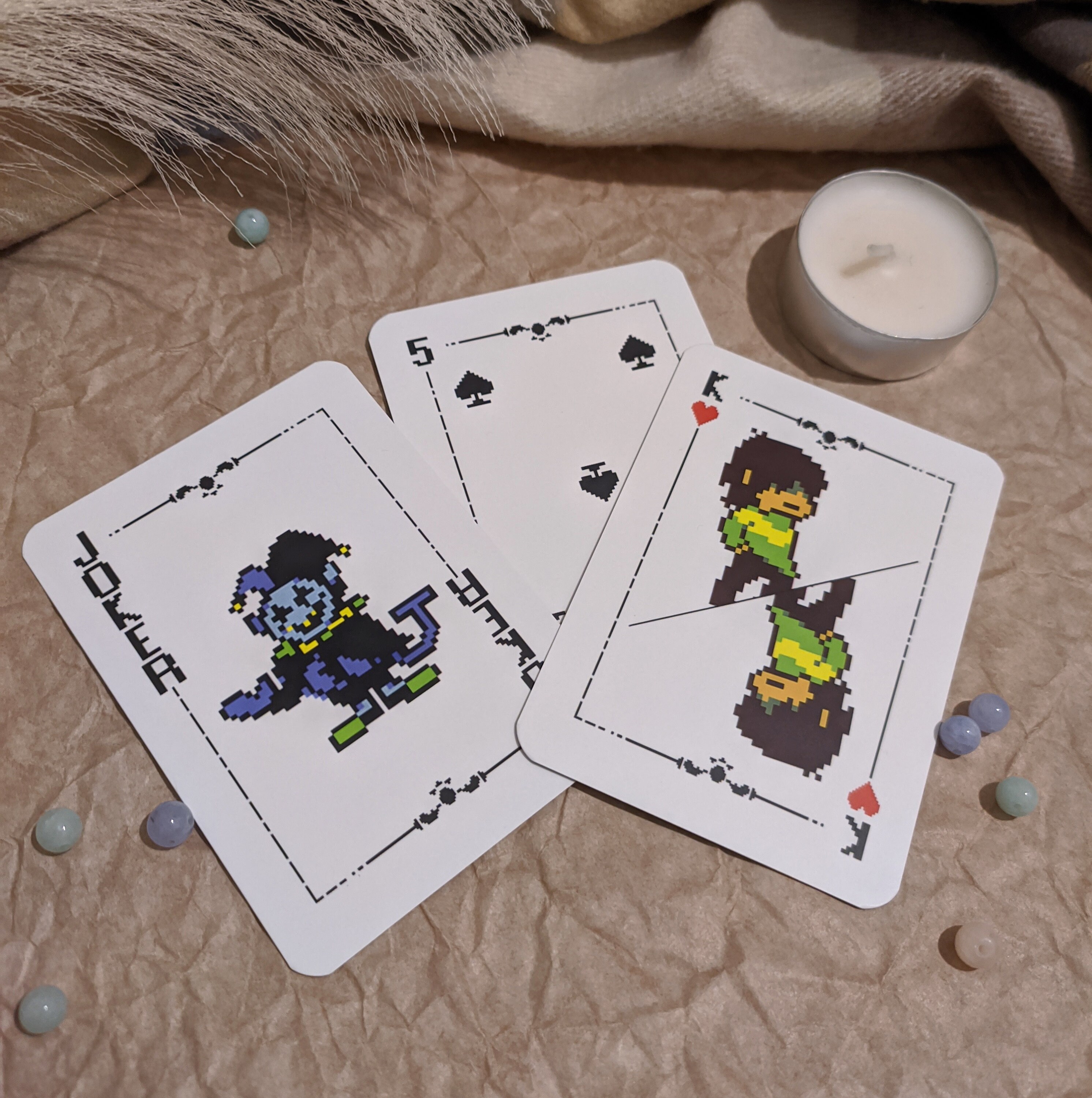 Deltarune Poker Cards Deltarune Poker Deck Deltarune Black and White ...