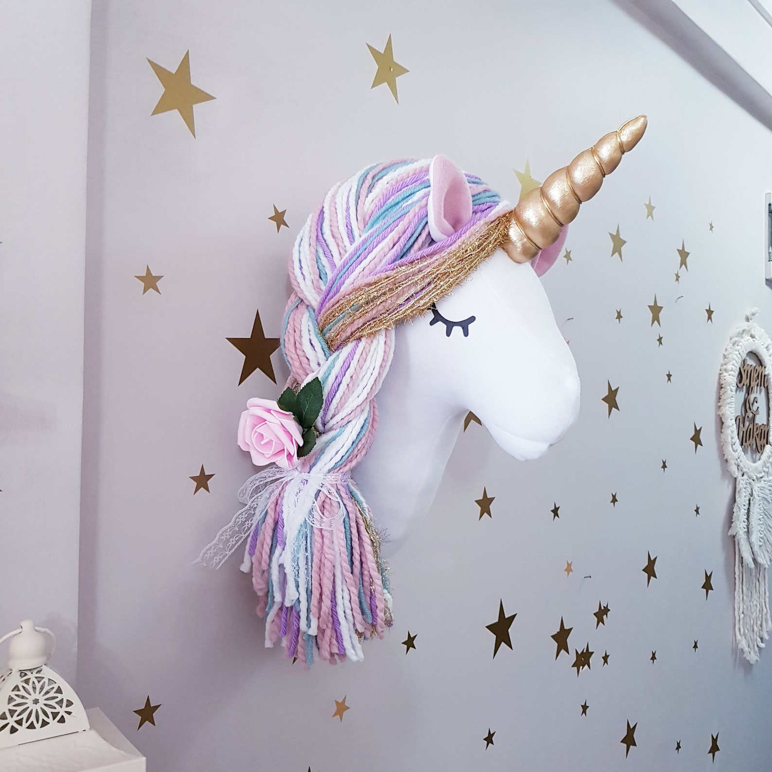 Unicorn Wall Mounted Girl's Room Decor Wall Hanging - Etsy