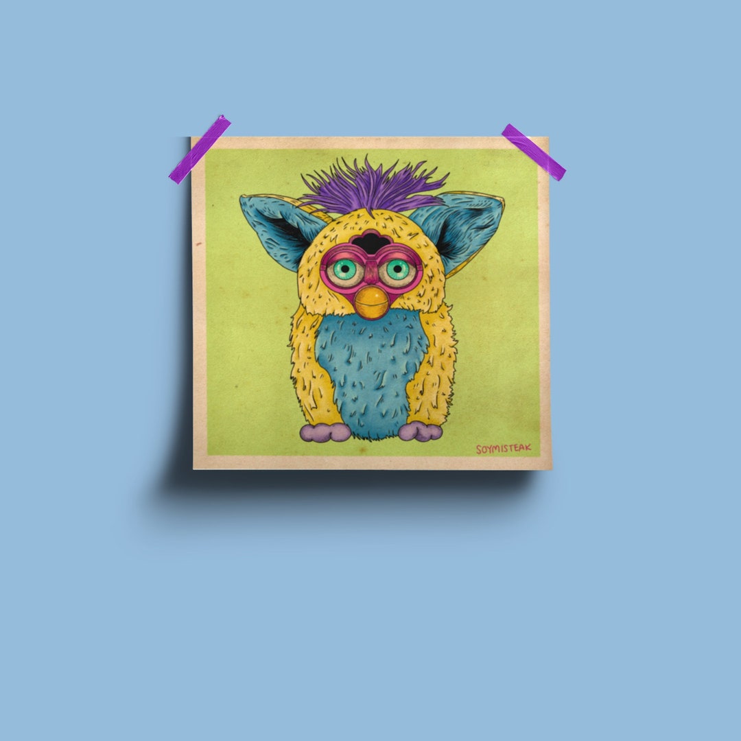 Furby 90s Art Print/ Wall Art / Retro Art / Poster / Vintage/ 90s ...