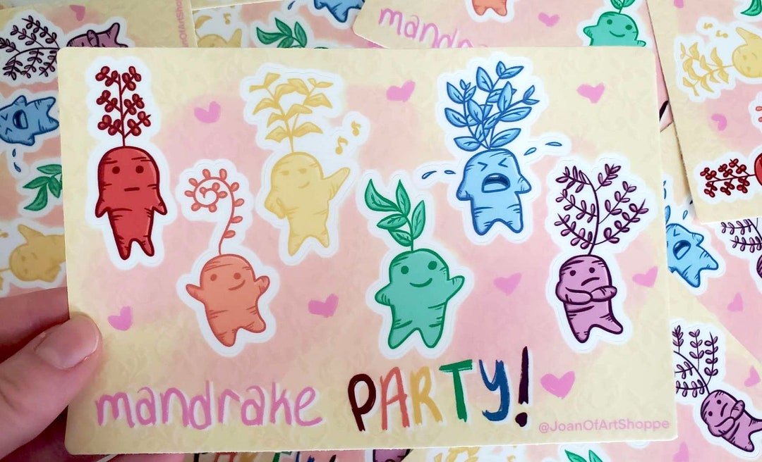 Mandrake Party Sticker Sheet - Etsy