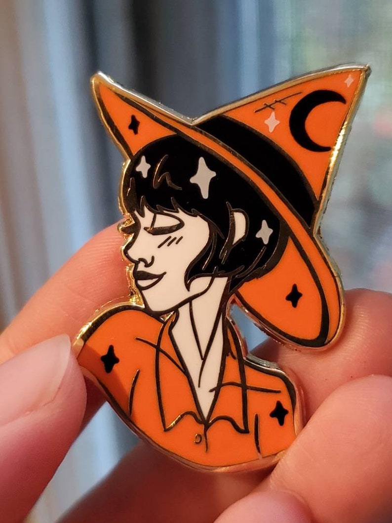 Farewell Summer Witch Enamel Pins (moonlit, Sunset, & Halloween ...